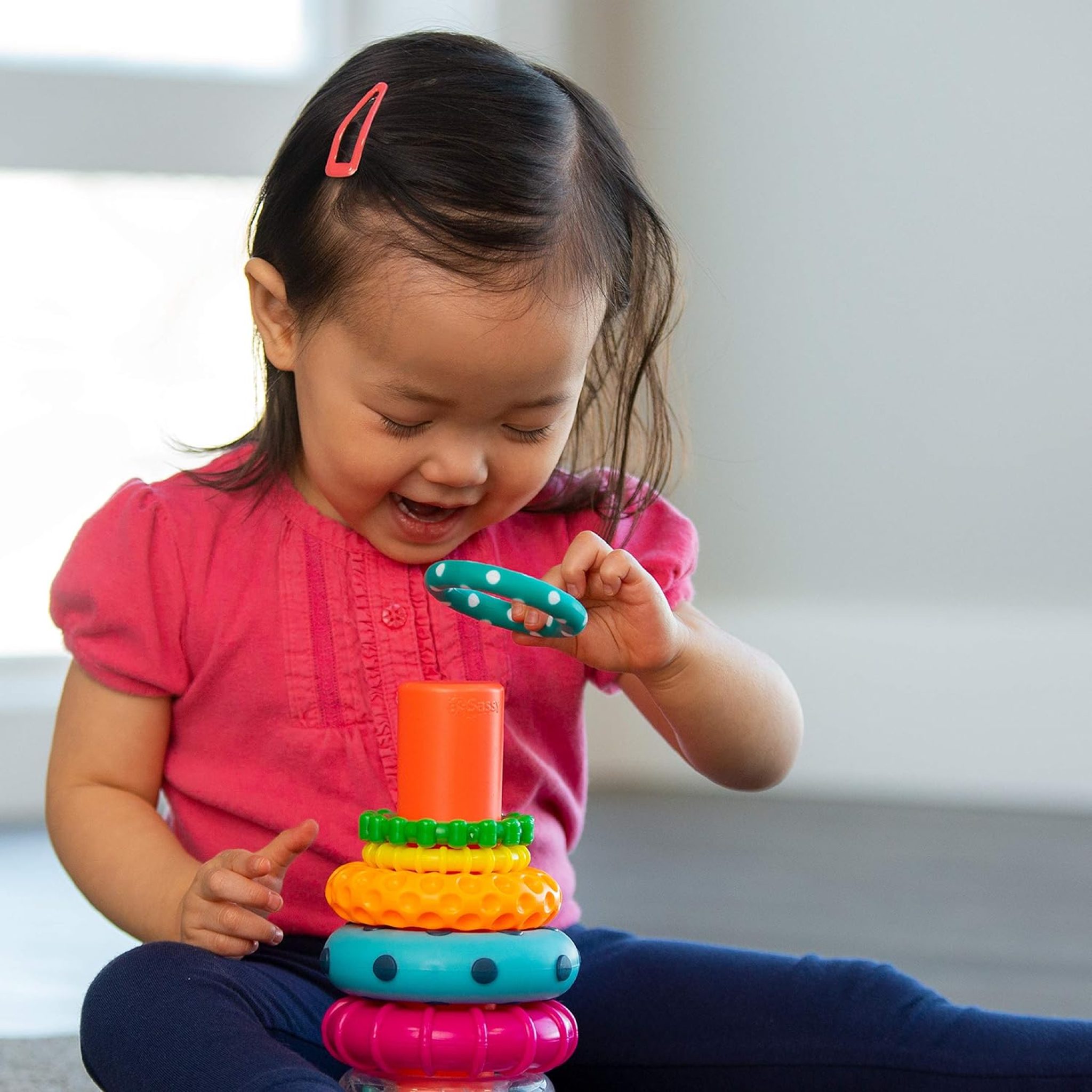 Best Sweet and Sassy Stacks of Circles STEM Toy, 6+ Months